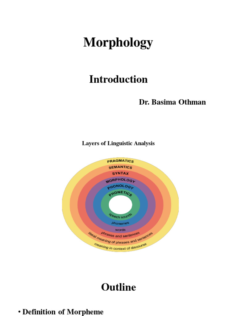 1 Morph - Introduction | PDF | Word | Morphology (Linguistics)
