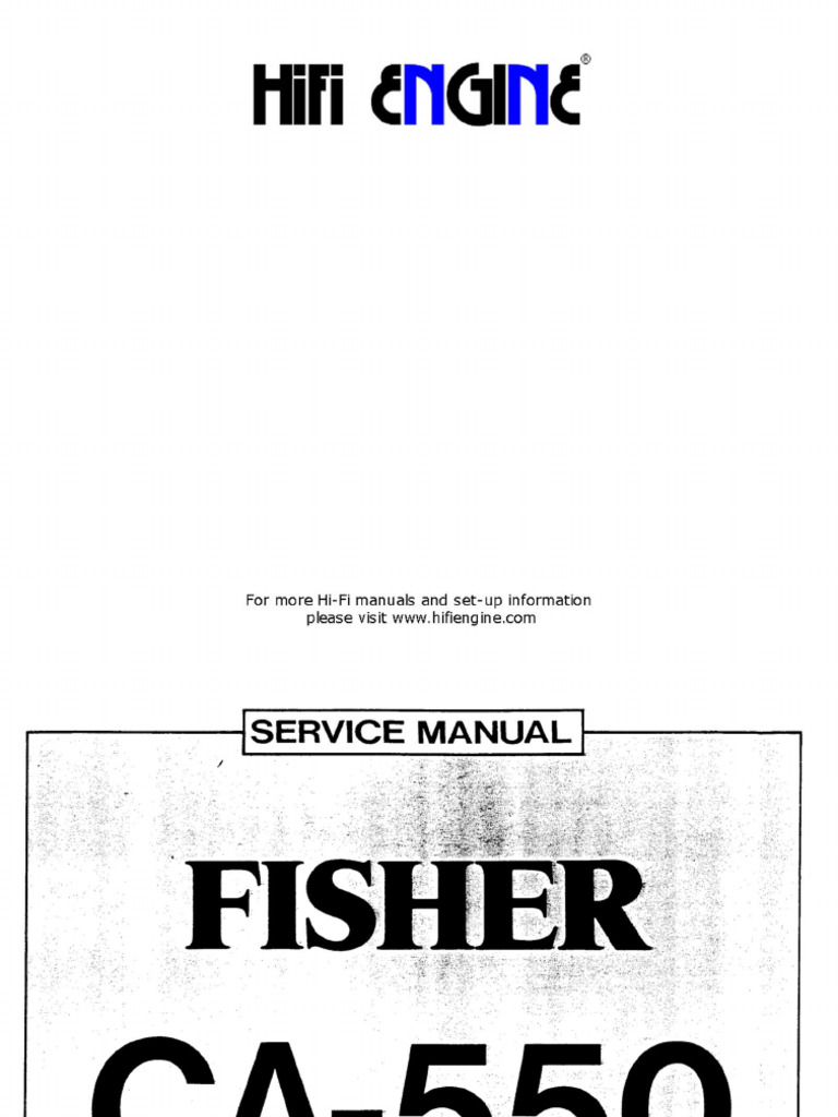 Hfe Fisher CA-550 Service | PDF