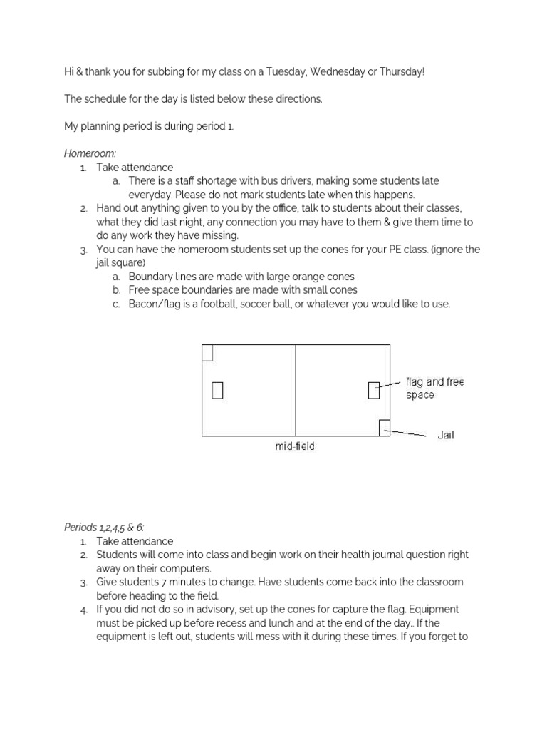 Substitute Lesson Plan - Block Days | PDF