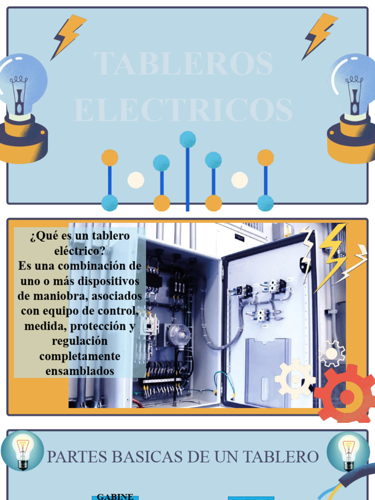 Tipos y Partes de Tableros Eléctricos | PDF | Ingenieria Eléctrica | Relé