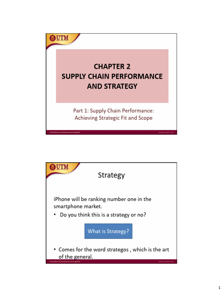 Chapter 2performance and Strategy Edited | PDF | Supply Chain | Pricing