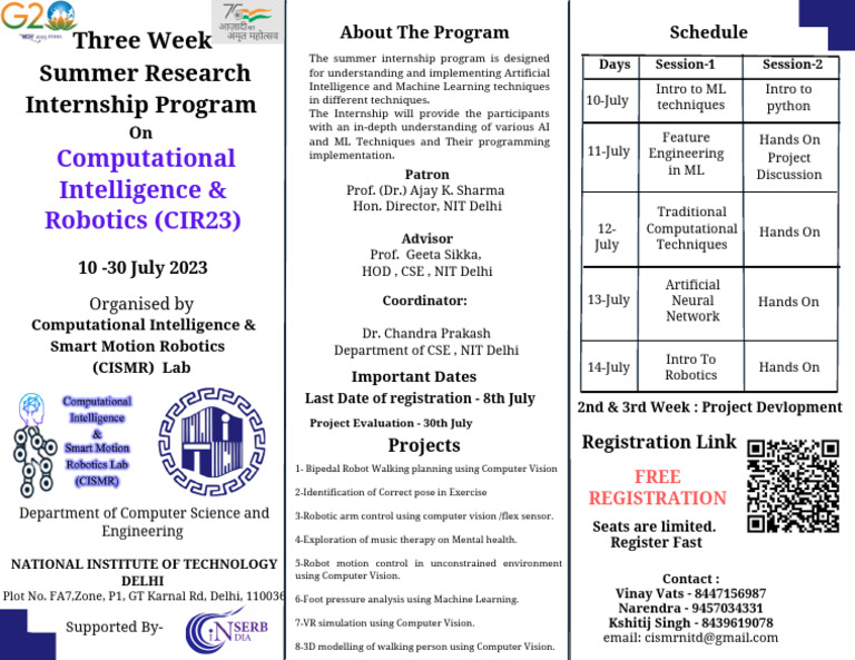 CISRM Internship CIR23 | PDF | Computer Vision | Robotics