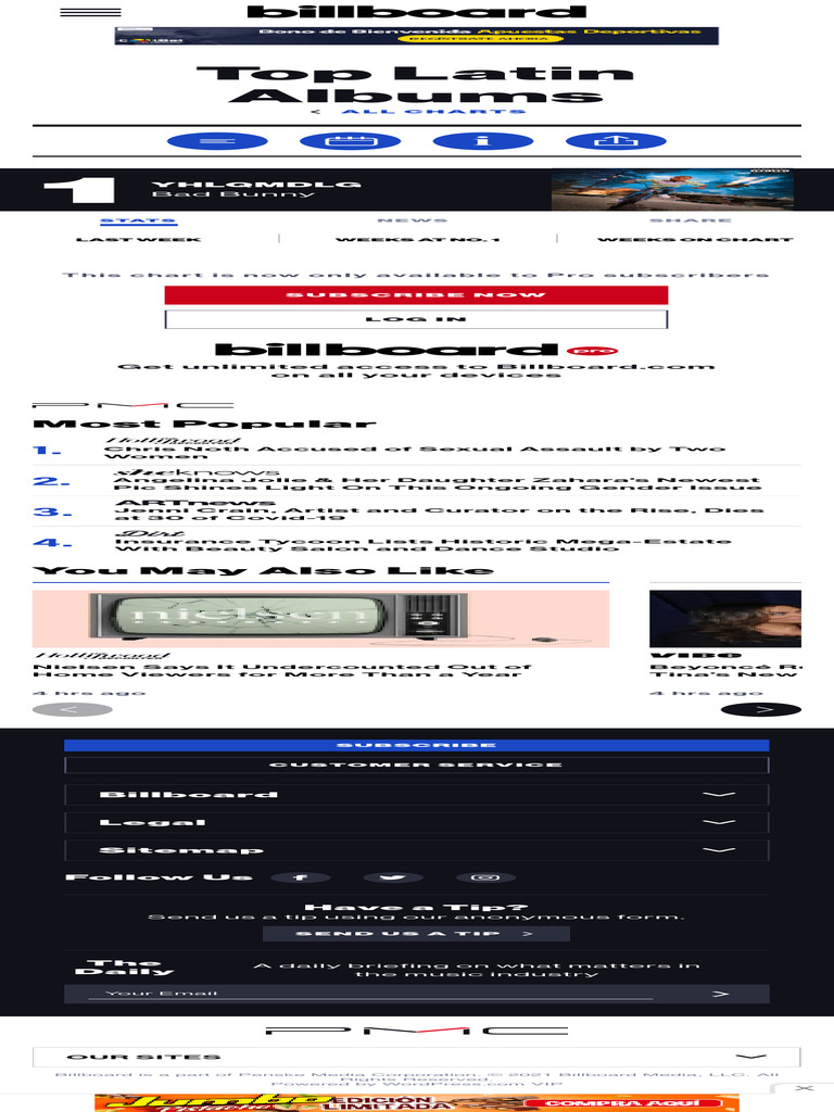 Top Latin Albums - Billboard | PDF