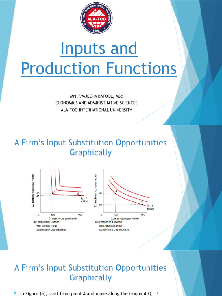 Inputs and Production Functions-Lesson 2 | Download Free PDF ...