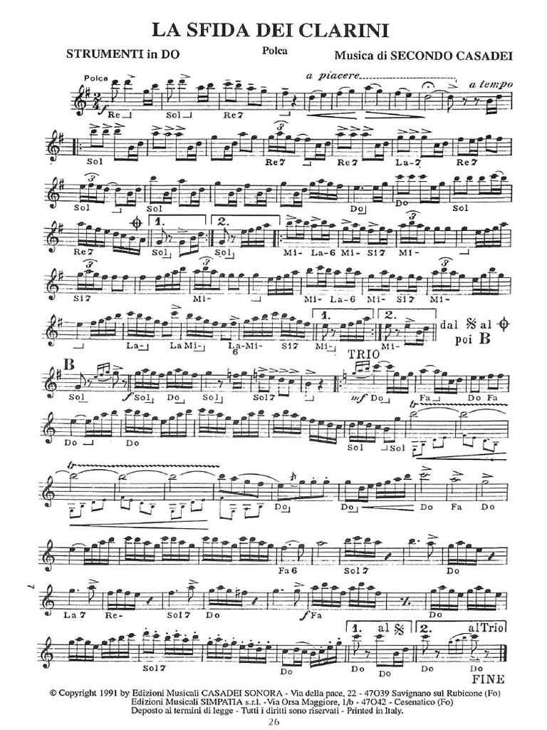 La Sfida Dei Clarini | PDF