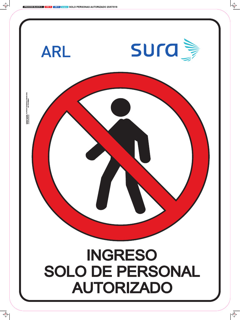 Señalizacion Solo de Personal Autorizado | PDF