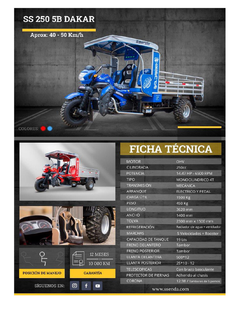 Ficha Tecnica Moto | PDF