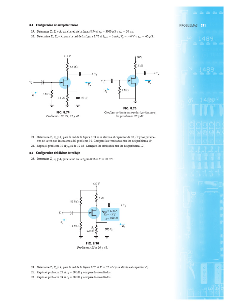 Tarea FET | PDF | Amplificador | Ingenieria Eléctrica