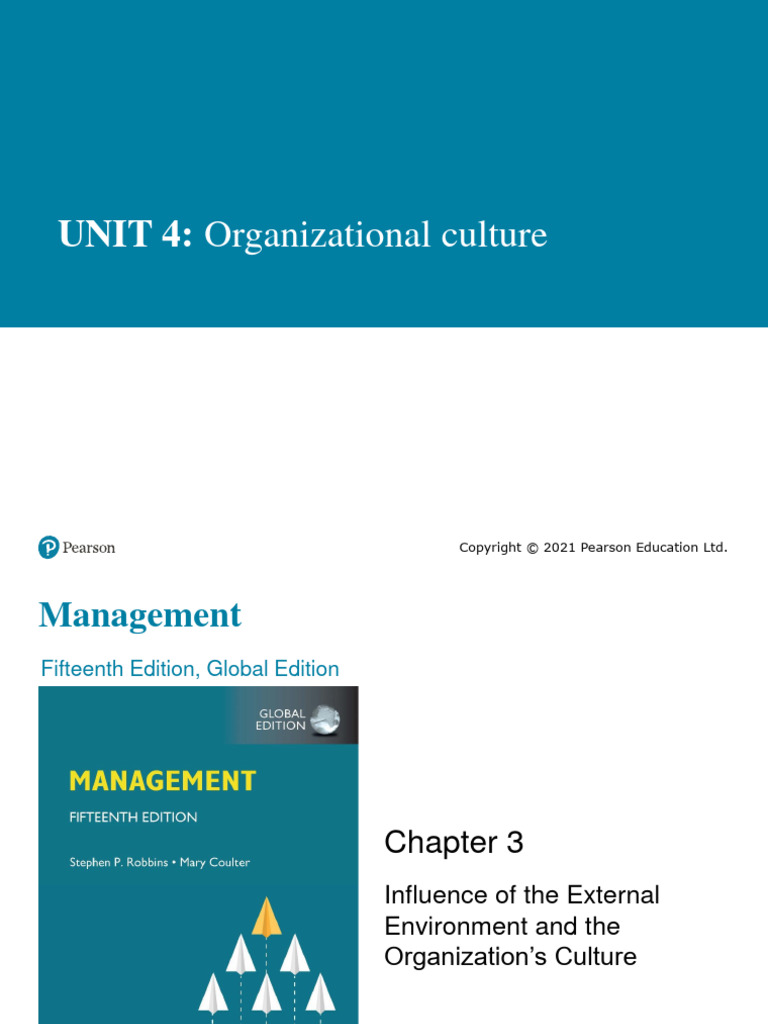 Unit 4 Organizational Culture | PDF