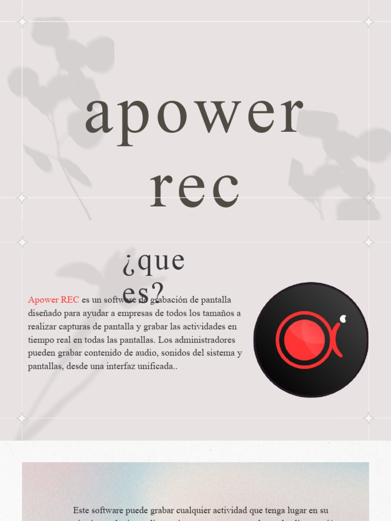 Apower Rec | PDF | Monitor de computadora | Youtube