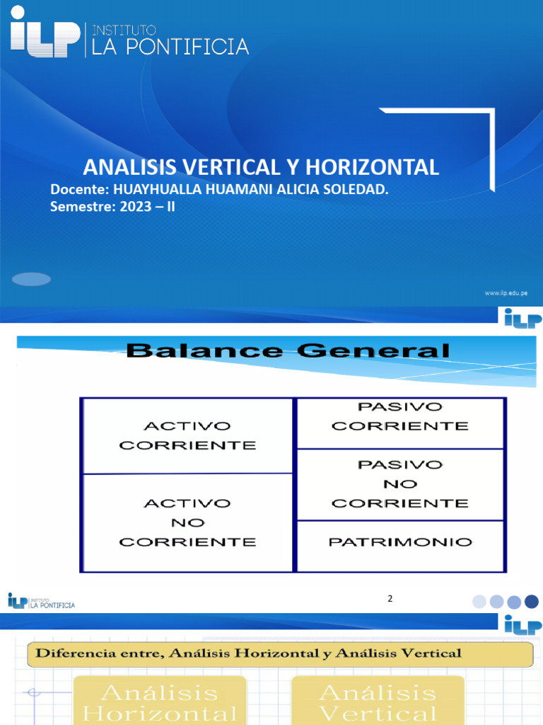 Semana 2 - Analisis Vertical y Horizontal | PDF