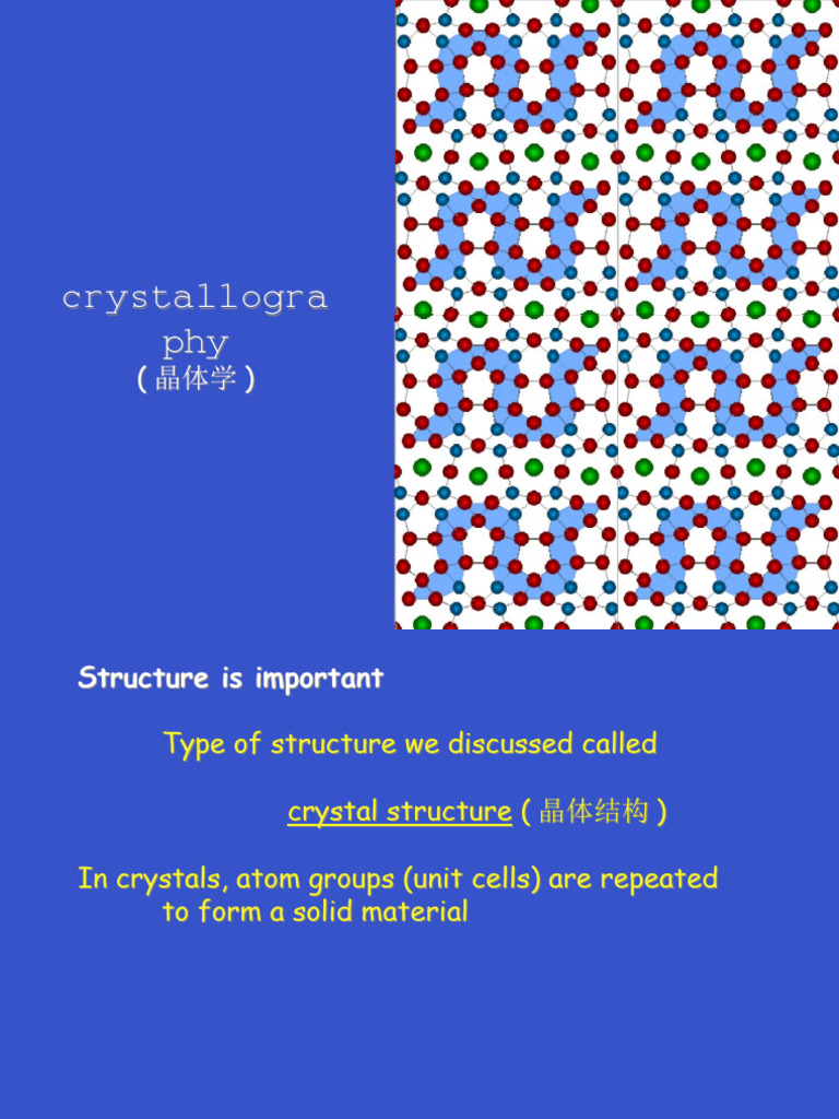 Crystal | PDF | Crystal Structure | Applied And Interdisciplinary Physics