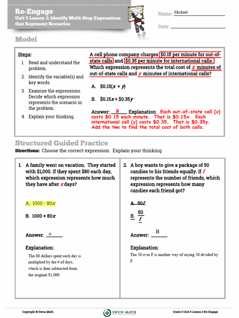 Michael Downey - Unit 5, Re-Engage 3 | PDF | Teaching Methods & Materials