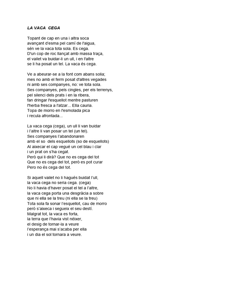 La Vaca Cega | PDF