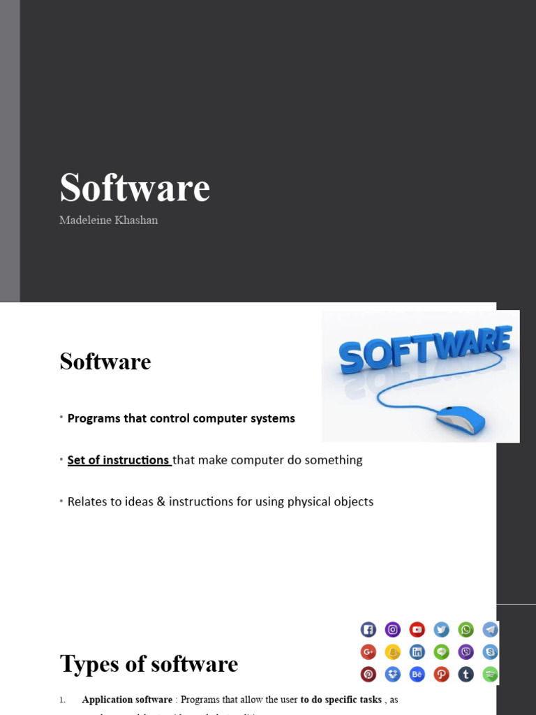 Chapter 1 Software | PDF | Software | Application Software