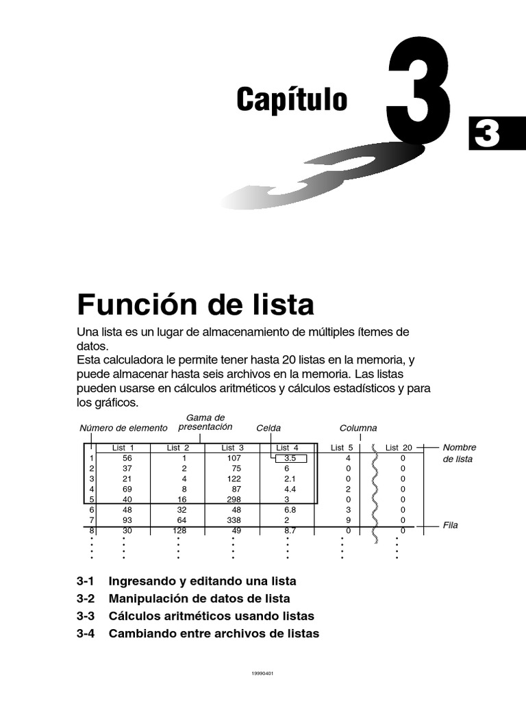 Ch03 ES | PDF | Matriz (Matemáticas) | Almacenamiento de datos de la computadora