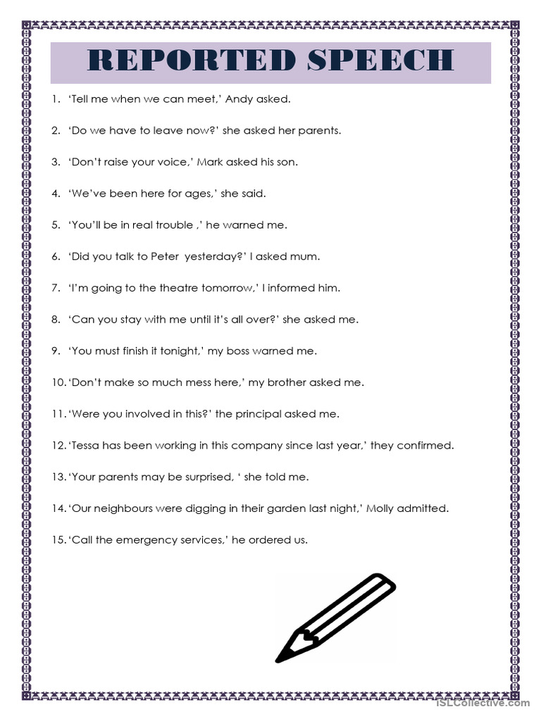 Reported Speech | PDF | Art | Mystery, Thriller & Crime Fiction