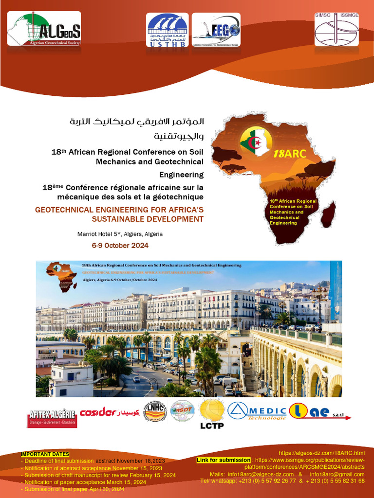 Flyer 18arcsmge2024 | PDF | Algeria | Algiers