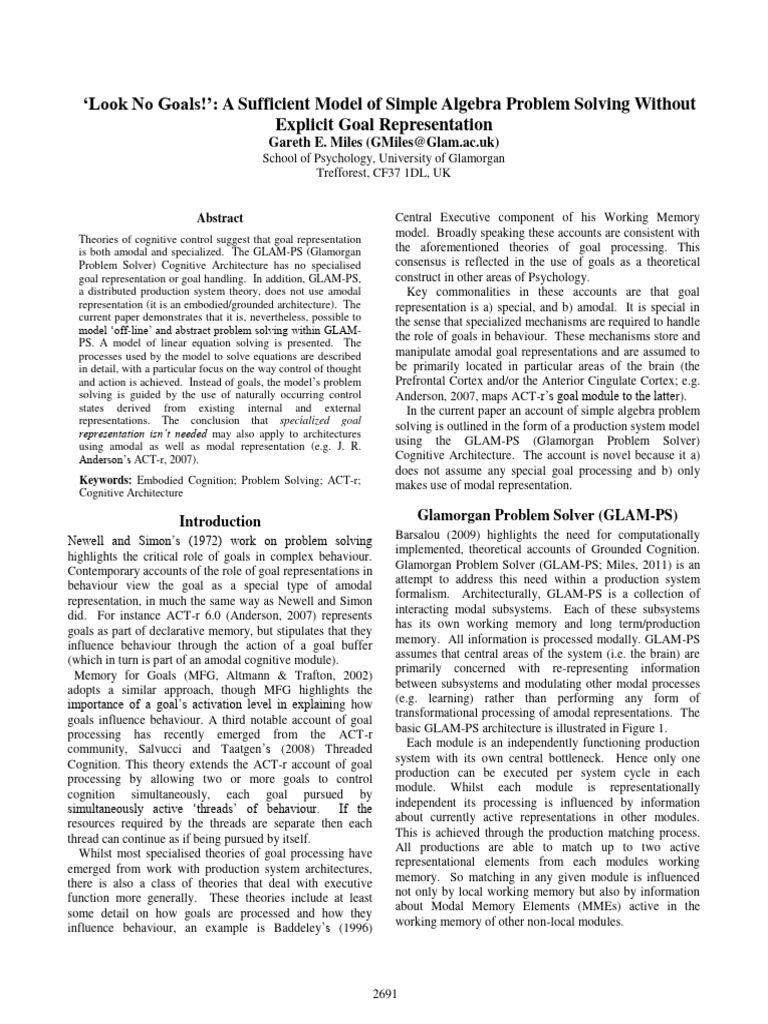 Cognitive Architecture | PDF | Cognitive Science | Memory