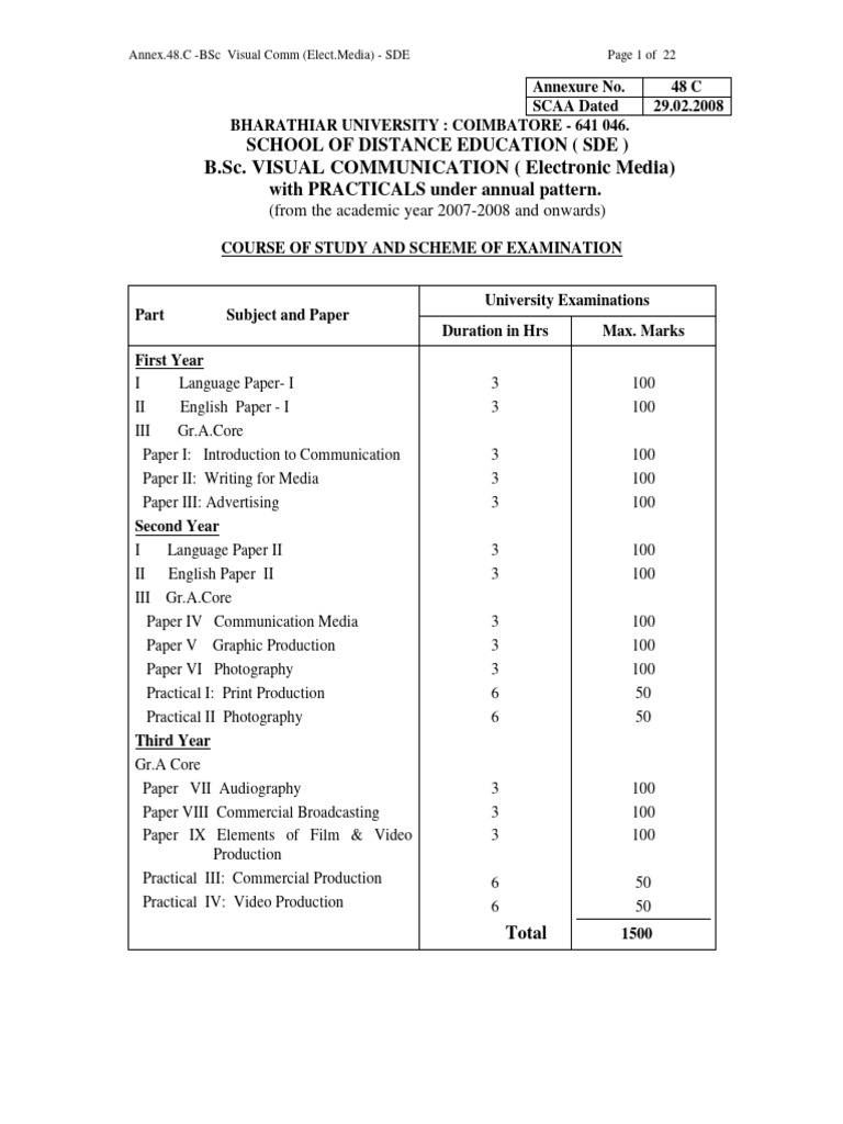 BSC Visual Communication | PDF | Mass Media | Advertising