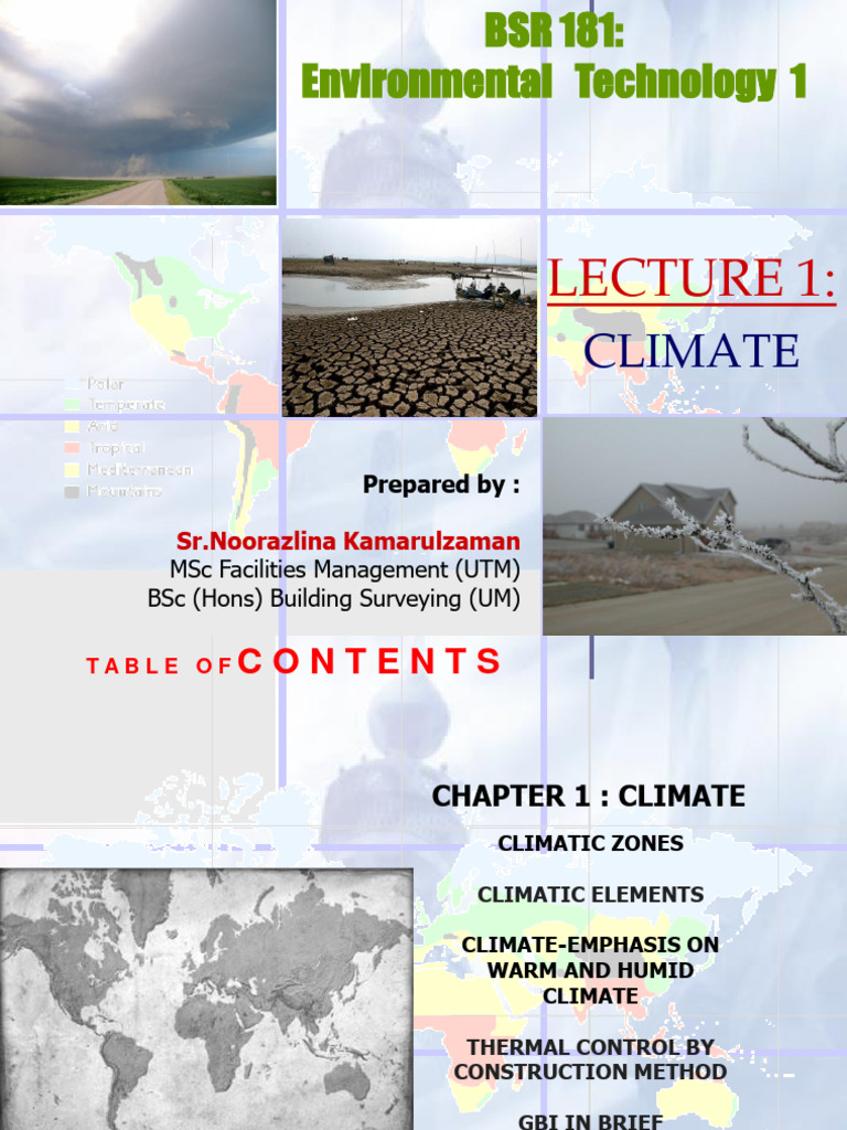 Lecture 1 - Climate | PDF | Climate | Rain