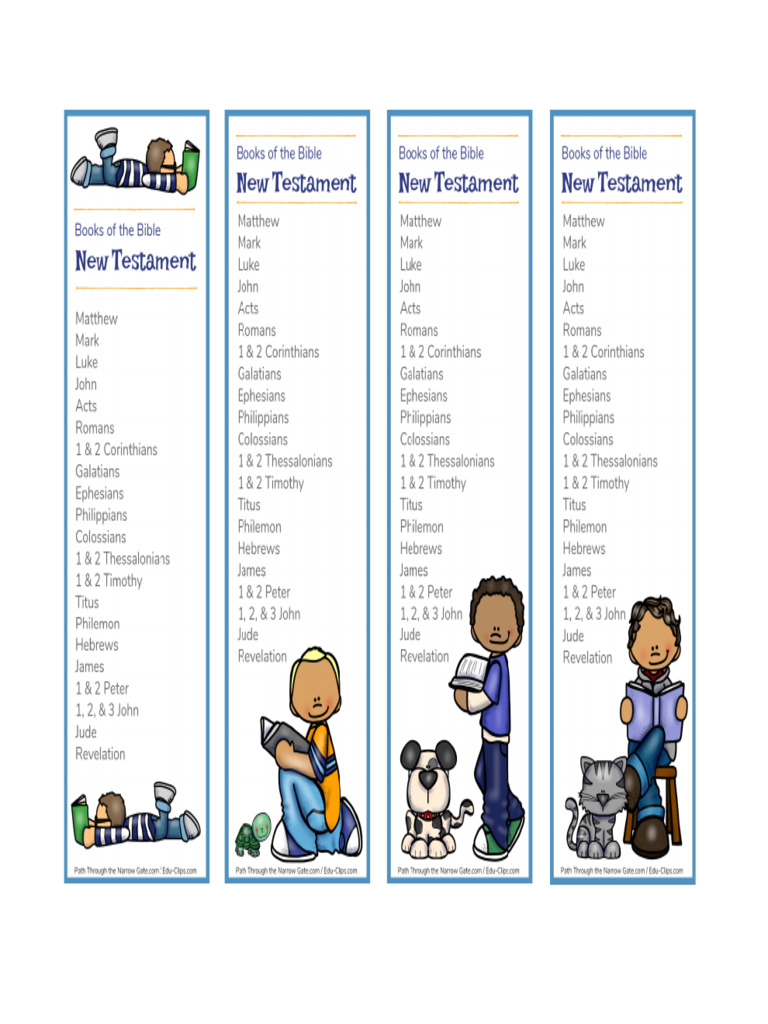 New Testament Bookmarks | PDF