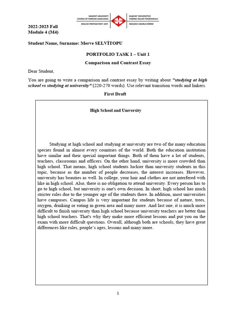 Merve Selvitopu Task 1 Draft 2 | Download Free PDF | Cognition | Cognitive Science