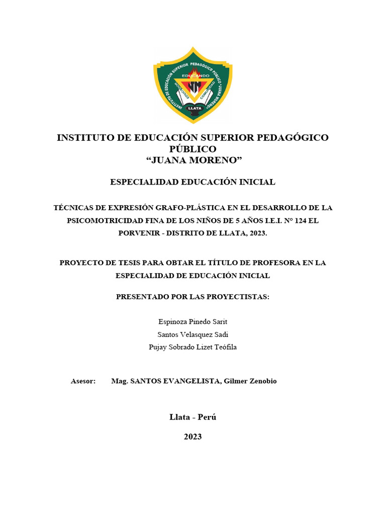 Proyecto Sarit 2023 | PDF | Enseñando | Educación de la primera infancia