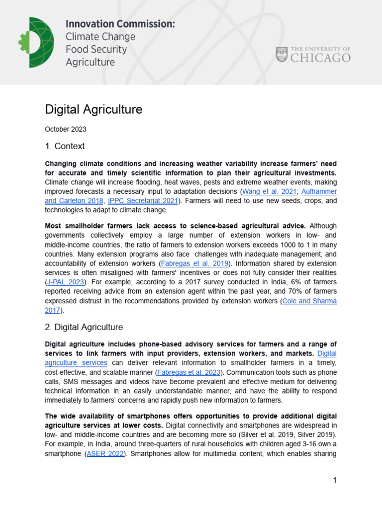 Digital Agriculture | PDF | Agriculture | Fertilizer