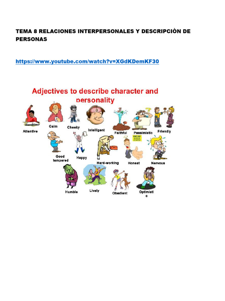 Tema 8 Relaciones Interpersonales | PDF