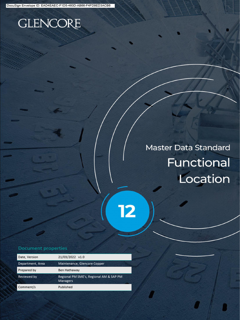 MDD - GCu SAP Functional Location Standard v1.0 | PDF | Data | Hierarchy