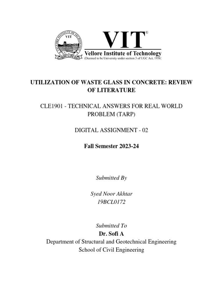 TARP Assessment - II | PDF | Concrete | Cement TARP Assessment - II | PDF | Concrete | Cement