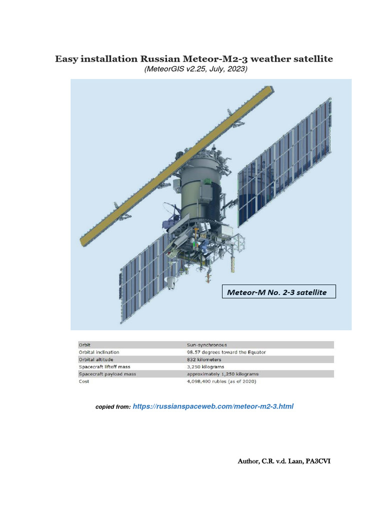 Installing Meteor-M2-3 Satellite Receiver | PDF | Computer File ...