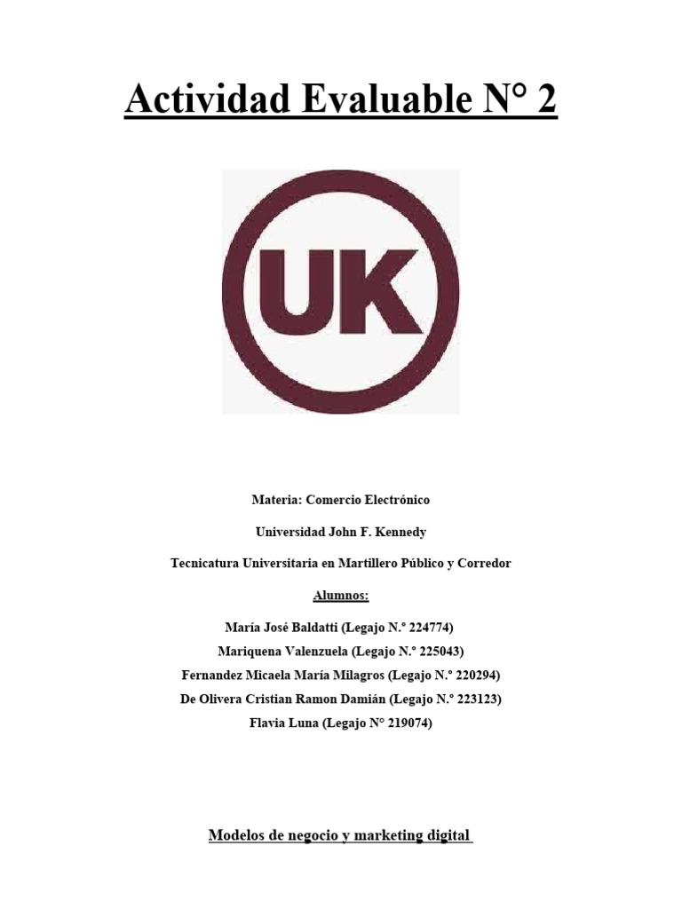 Actividad Evaluable 2 Grupal | PDF | Publicidad | Bancos