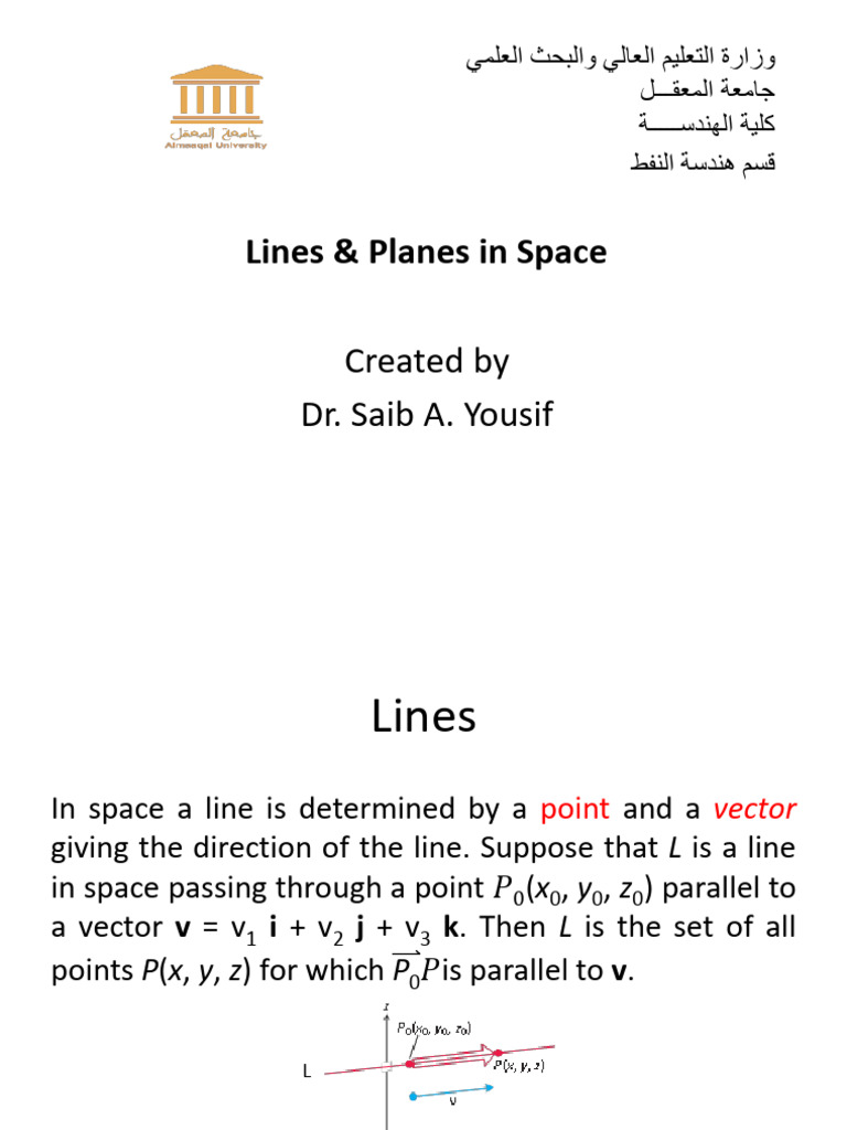 Lines Planes | PDF | Mathematical Physics | Differential Geometry