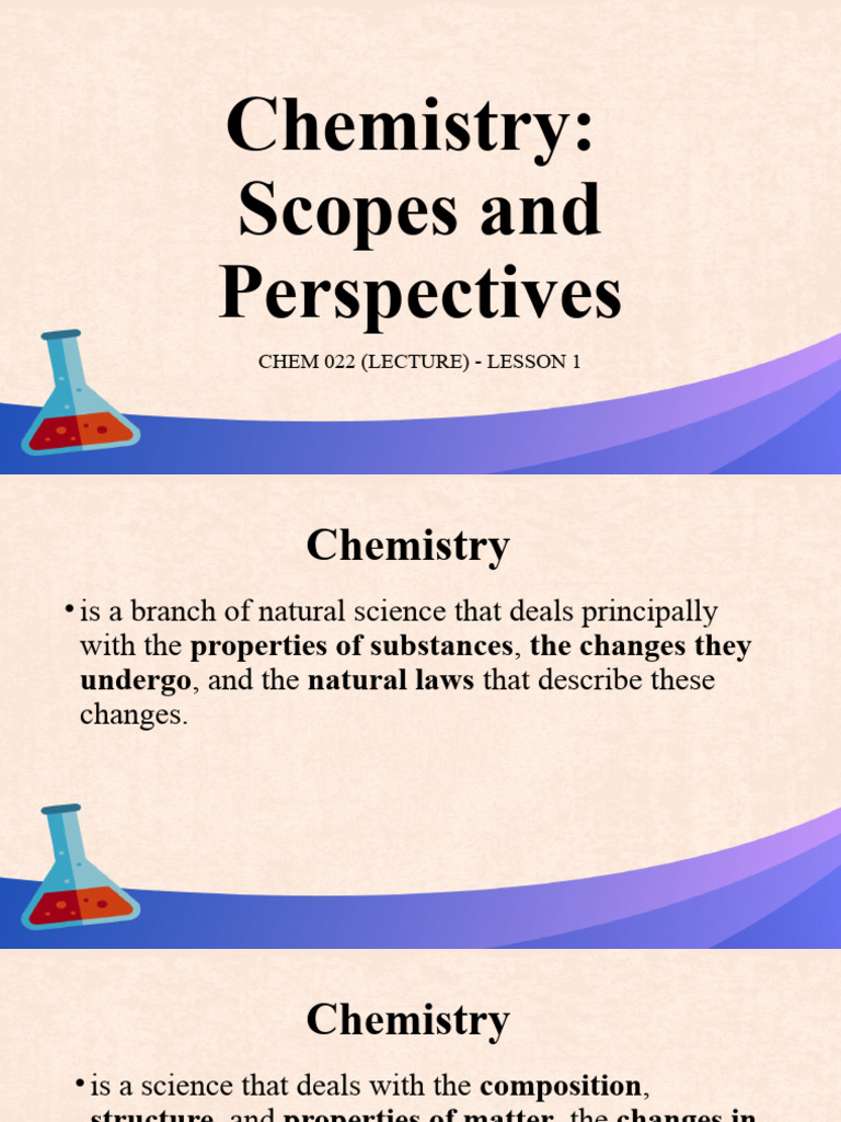 Chemistry Scopes and Perspectives | PDF | Chemistry | Physics