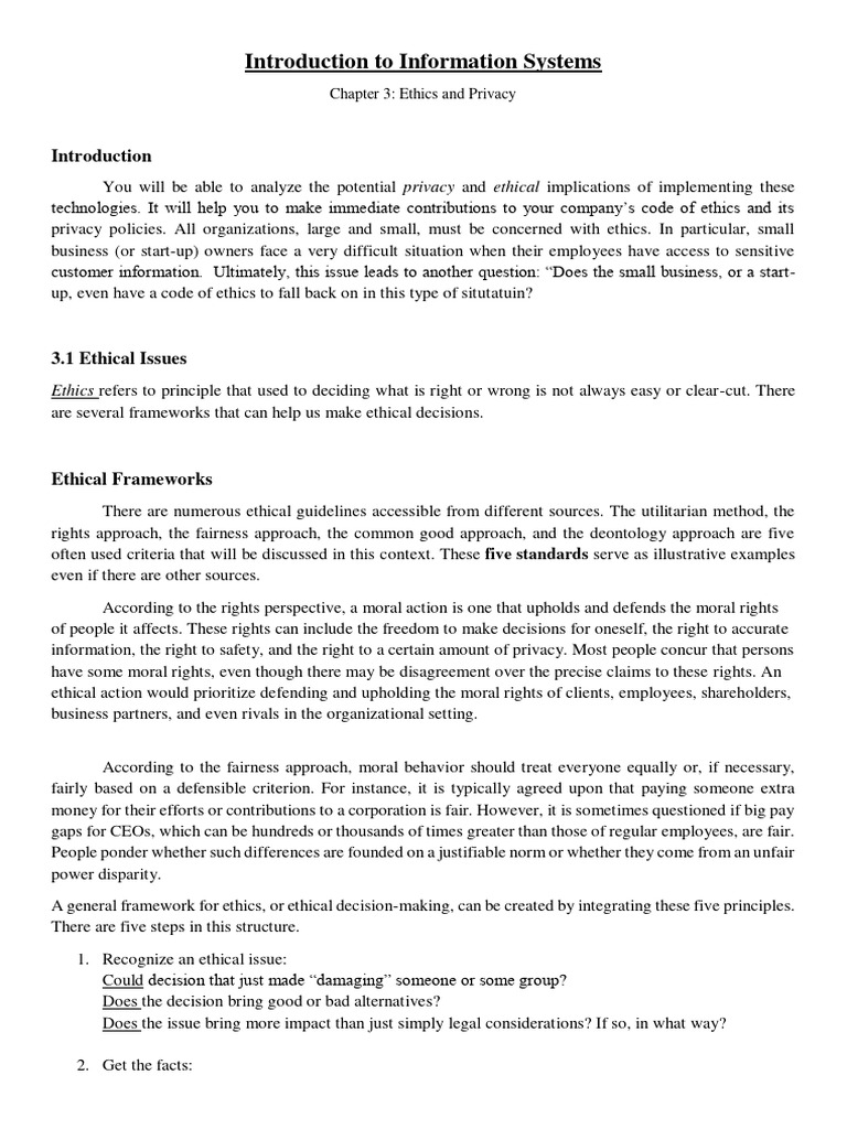 Introduction To Information Systems (Chapter3&4) | PDF | Ransomware | Malware