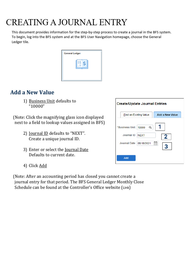 Create A Manual Journal Entry For Webpage June 2021 | PDF | Debits And ...