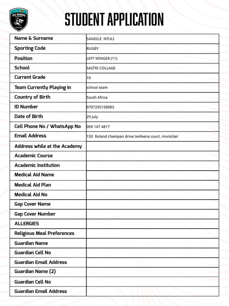 Application Form | PDF