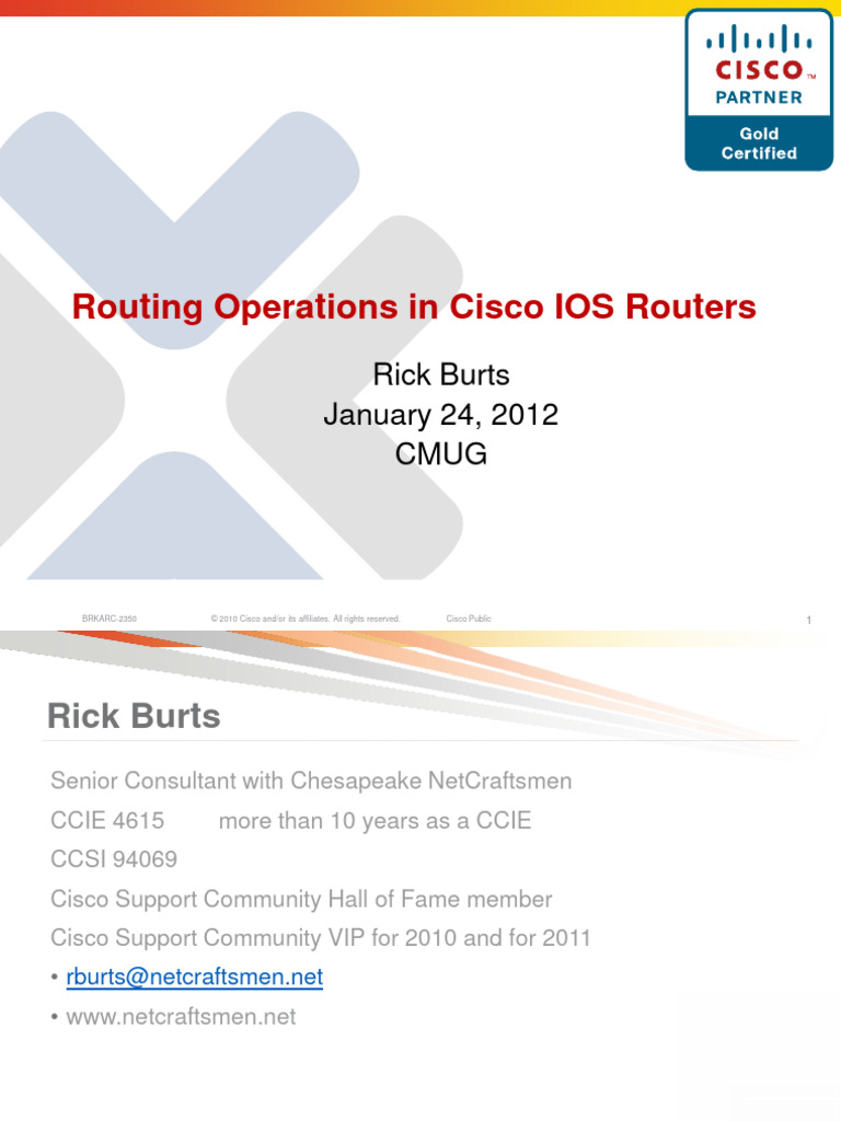 Dokumen Tips Routing Operations In Cisco Ios Routers Operations In