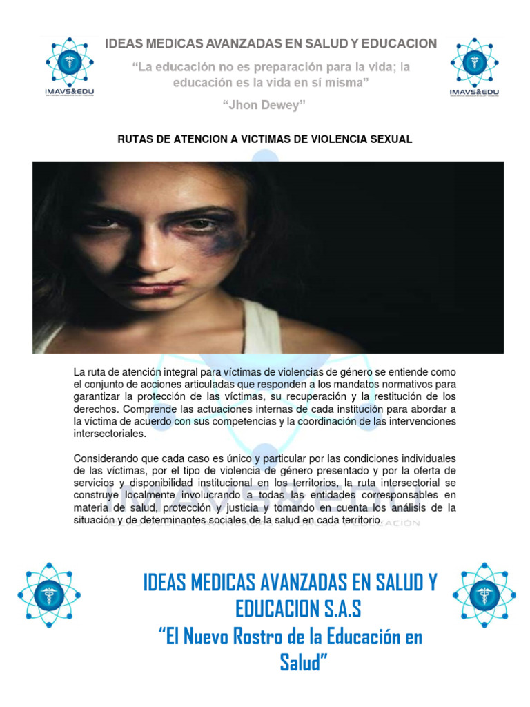 Rutas de Atención a Víctimas de Violencia Sexual | PDF | Policía ...