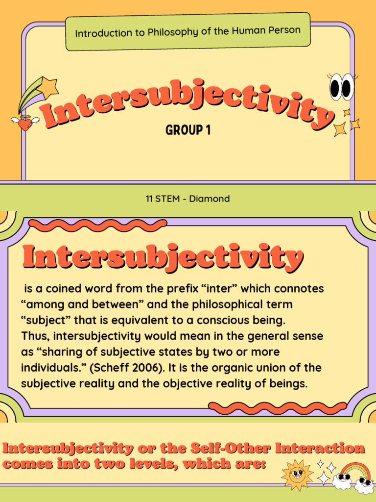 G1 - Philo Intersubjectivity 1 | PDF | Philosophical Theories | Cognitive Science