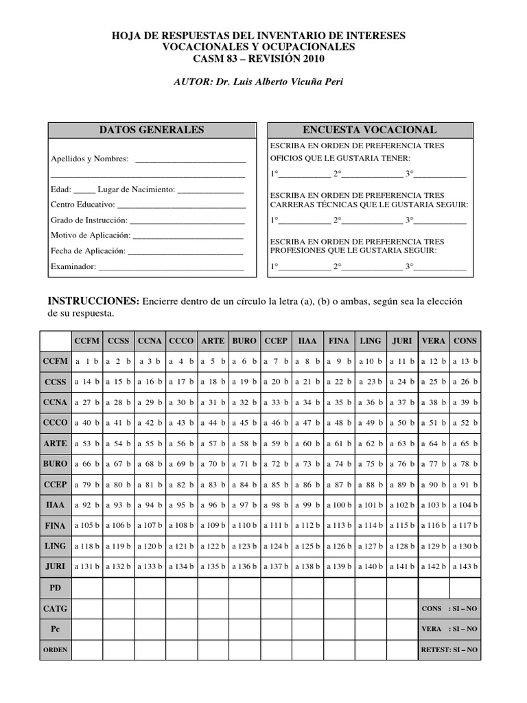 HOJA DE Rpta y Dispersigrama CASM UCS. | PDF