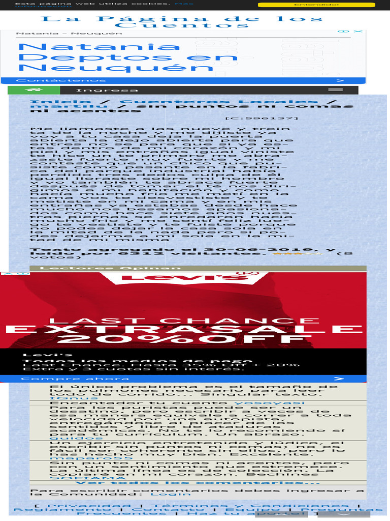 La Página de Los Cuentos - Texto 'Sin Puntos Ni Comas Ni Acentos' de ...