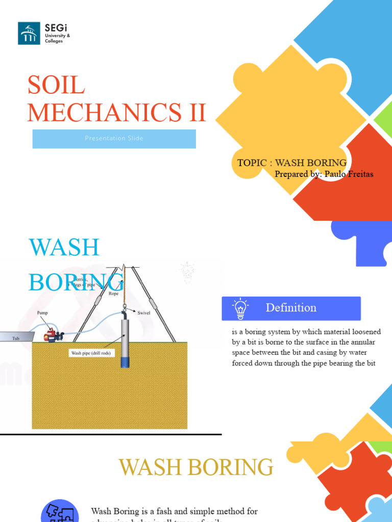 WASH BORING Presentation | PDF