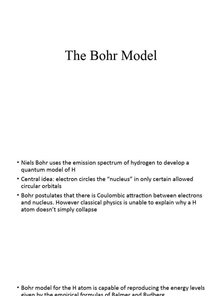 The Bohr Model | PDF