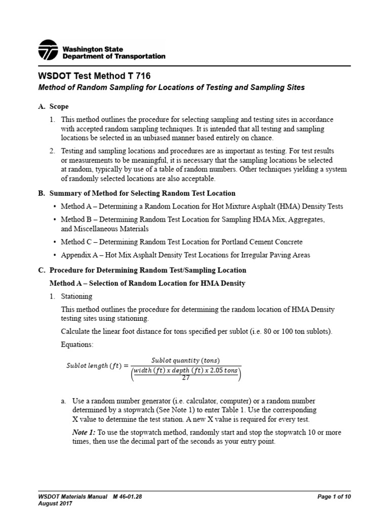 t716 Random Sampling | PDF | Concrete | Randomness