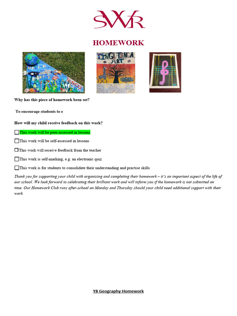 Homework: Why Has This Piece of Homework Been Set? | PDF | Homework