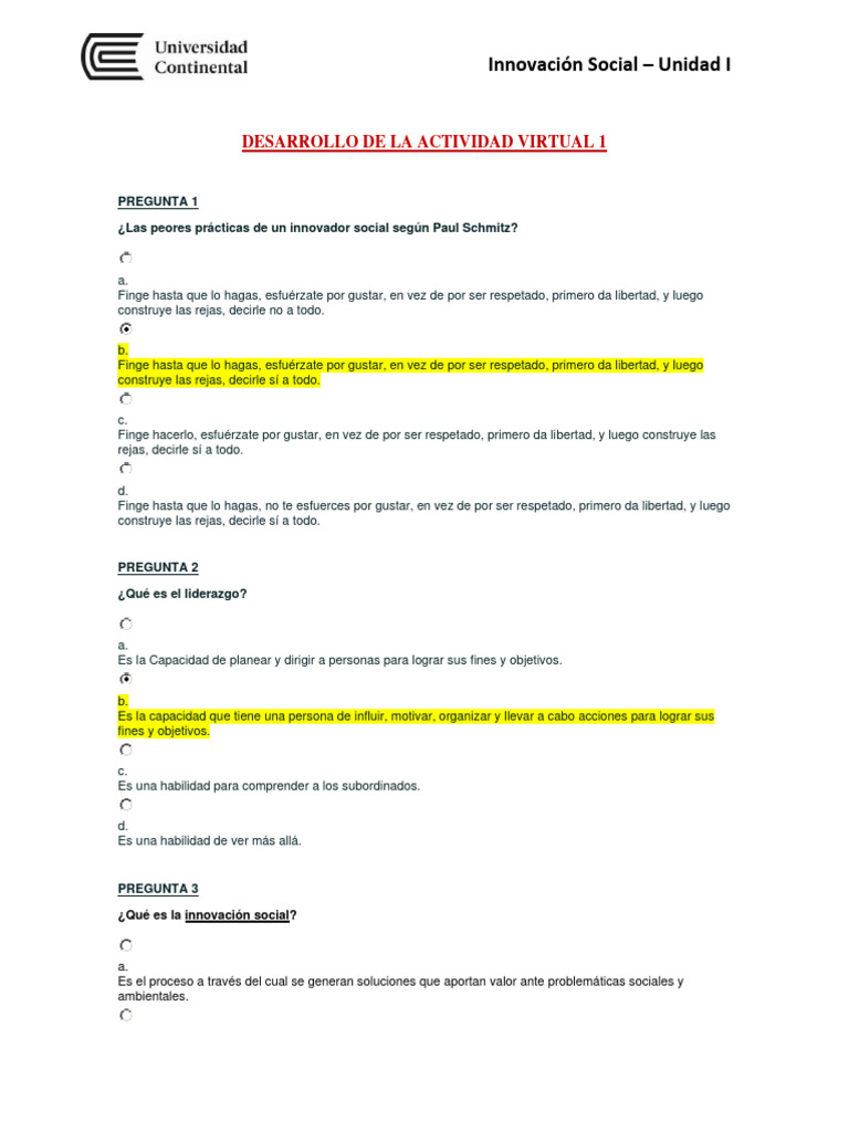 Desarrollo Actividad Virtual1 | PDF | Liderazgo | Innovación