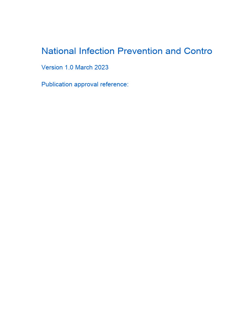 National Infection Prevention and Control Board Assurance Framework ...